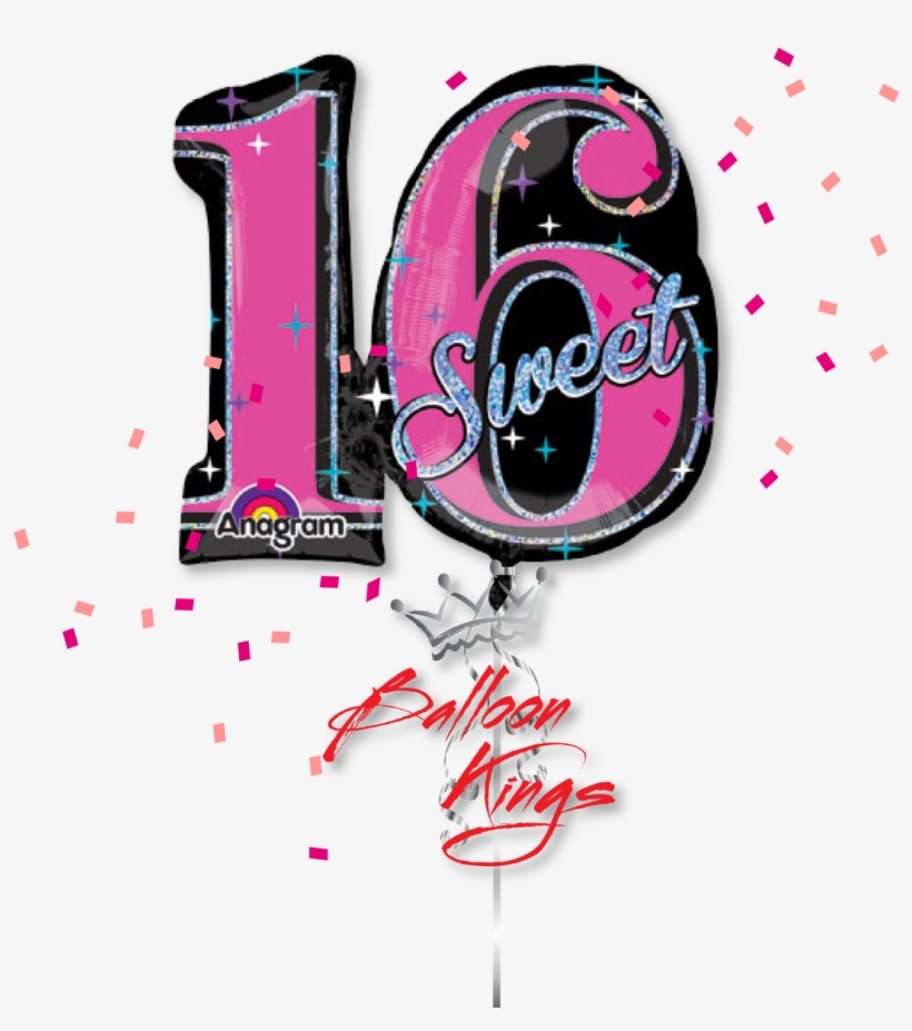 Sweet - Sweet 16 Balloons Png PNG Image | Transparent PNG Free Download ...