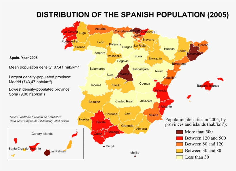 Population Densities In Spain PNG Image | Transparent PNG Free Download ...