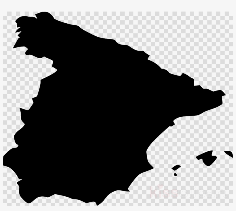 Download Spain Map Silhouette Clipart Spain Stock Photography ...
