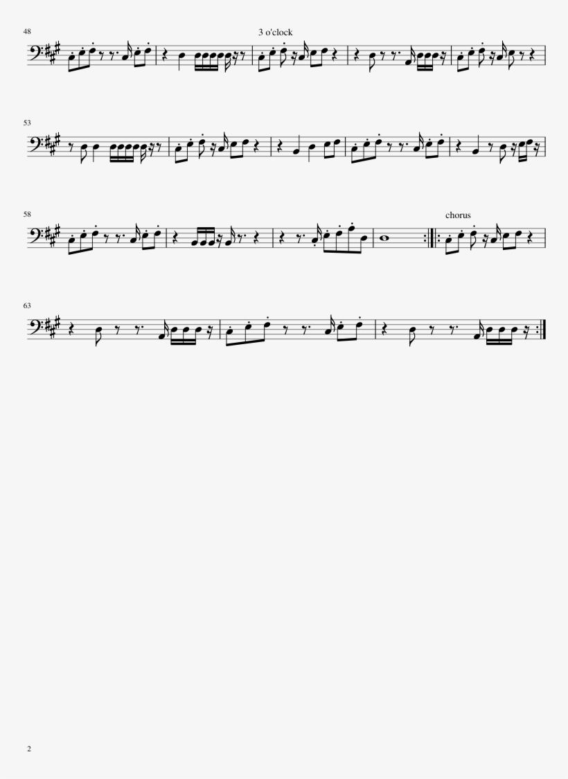 Rebel Music Sheet Music Composed By Bob Marley & PNG Image ...