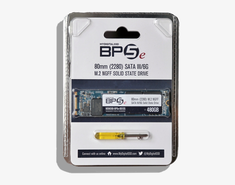 Download Mydigitalssd Bp5e 480gb M2 Sata 3 Ssd Packaging | Transparent ...
