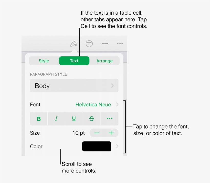 Download Text Controls In The Format Menu For Setting Paragraph ...