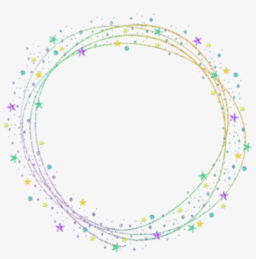 Freetoedit Frame Border Circle Magic Sparkles Stars - Circle PNG Image ...