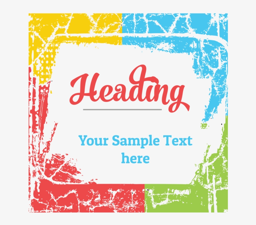 Colorful Splatter Floral Frame Border - Desenhos De Hip Hop PNG Image ...