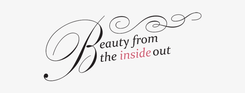 Download Beauty From The Inside Out - Calligraphy | Transparent PNG ...