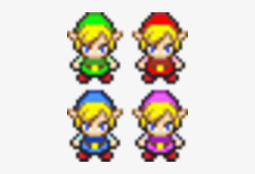 The Legend Of Zelda - Four Swords Adventures Links PNG Image ...