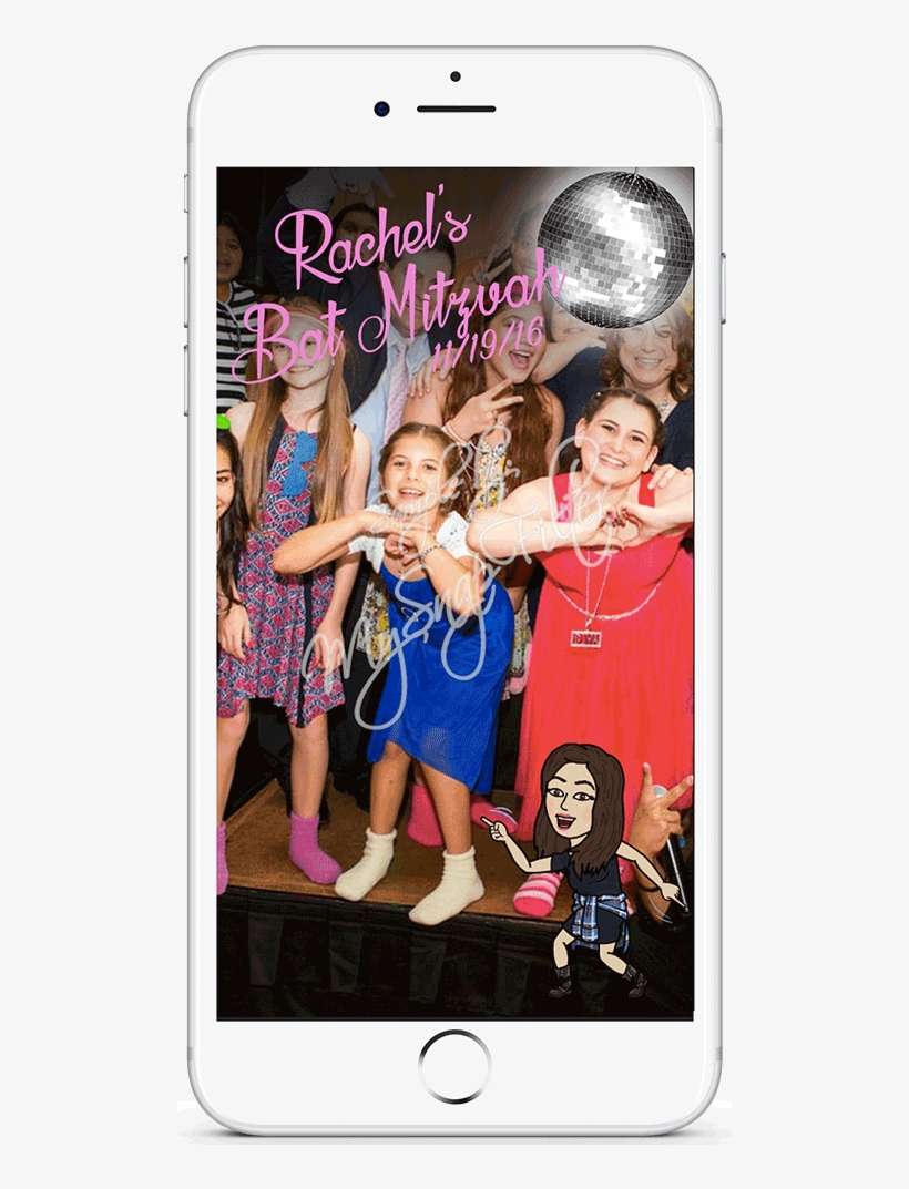 Bitmoji Party Mitzvah Geofilter PNG Image | Transparent PNG Free ...