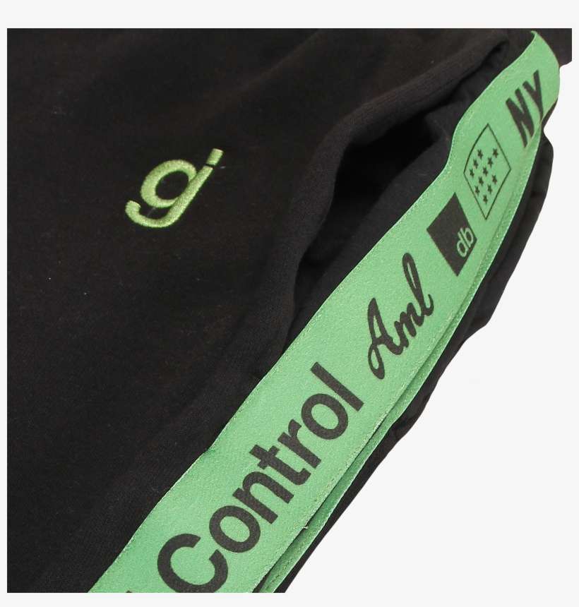 Material Control Green Piping Black Jogger $88 PNG Image | Transparent ...