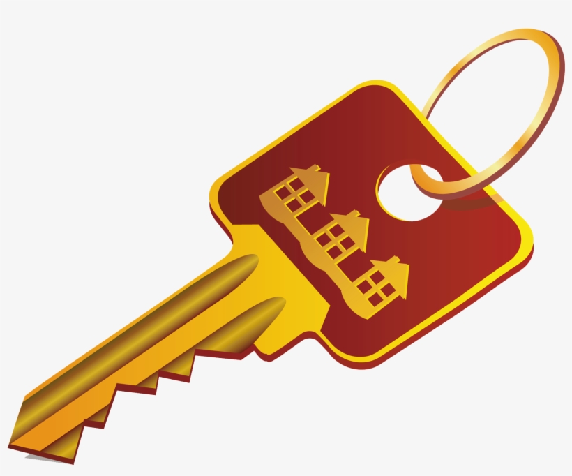Golden Key Creative Cartoon PNG Image | Transparent PNG Free Download ...