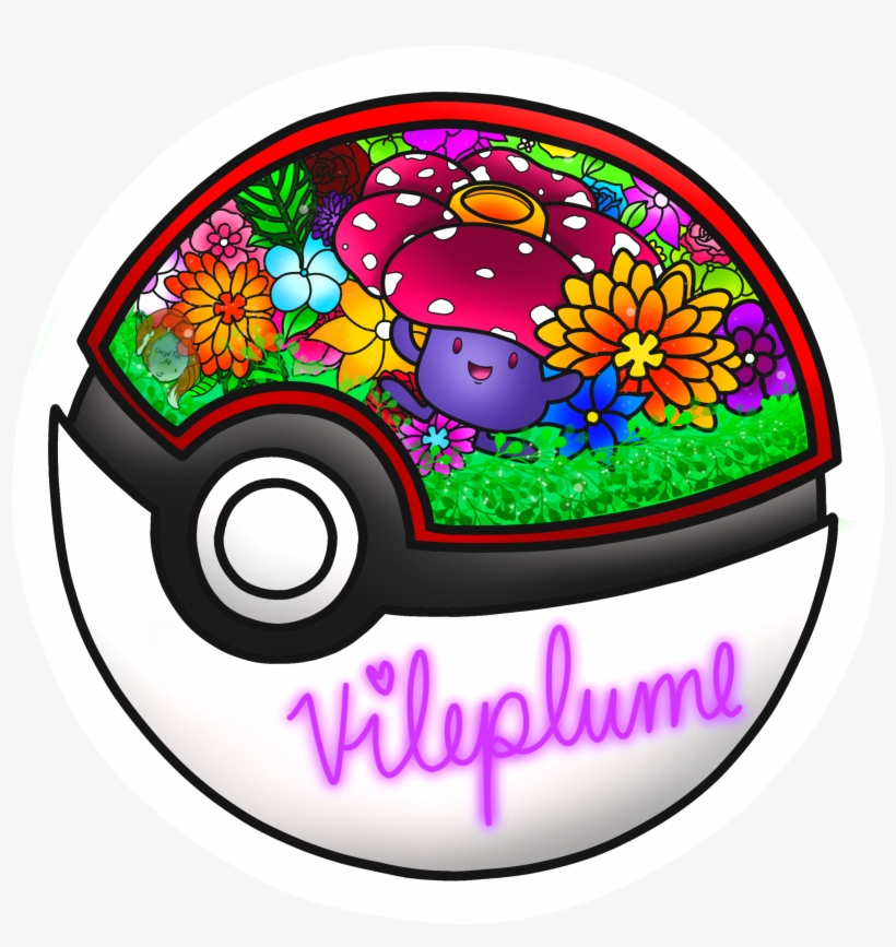 Vileplume Pokeball Sticker PNG Image | Transparent PNG Free Download on ...