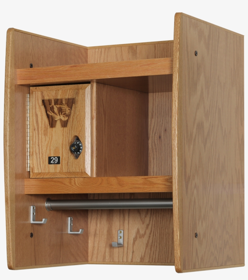 Wall Mount Wood Lockers In Autumn Oak PNG Image | Transparent PNG Free ...