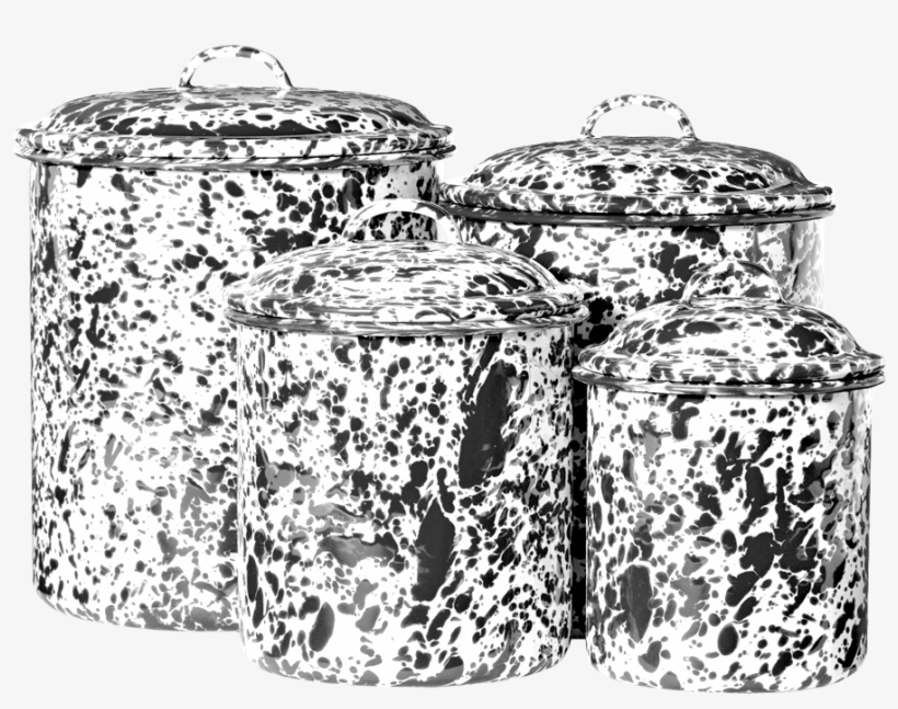 Download Canister Set 4pc Black Marble | Transparent PNG Download | SeekPNG