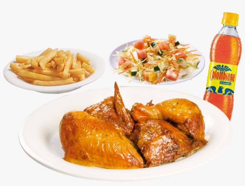 Combo Medio Pollo Asado PNG Image | Transparent PNG Free Download on ...
