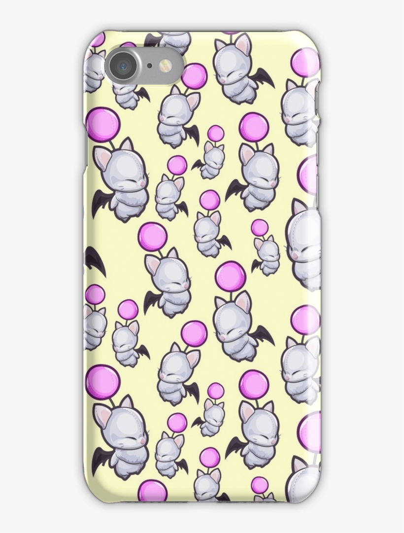 Moogle Print Â€\" Bubblegum Pink On Pale Yellow Iphone PNG Image ...