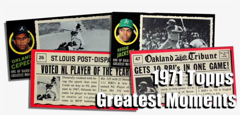 1971 Topps Greatest Moments Baseball Cards PNG Image | Transparent PNG ...