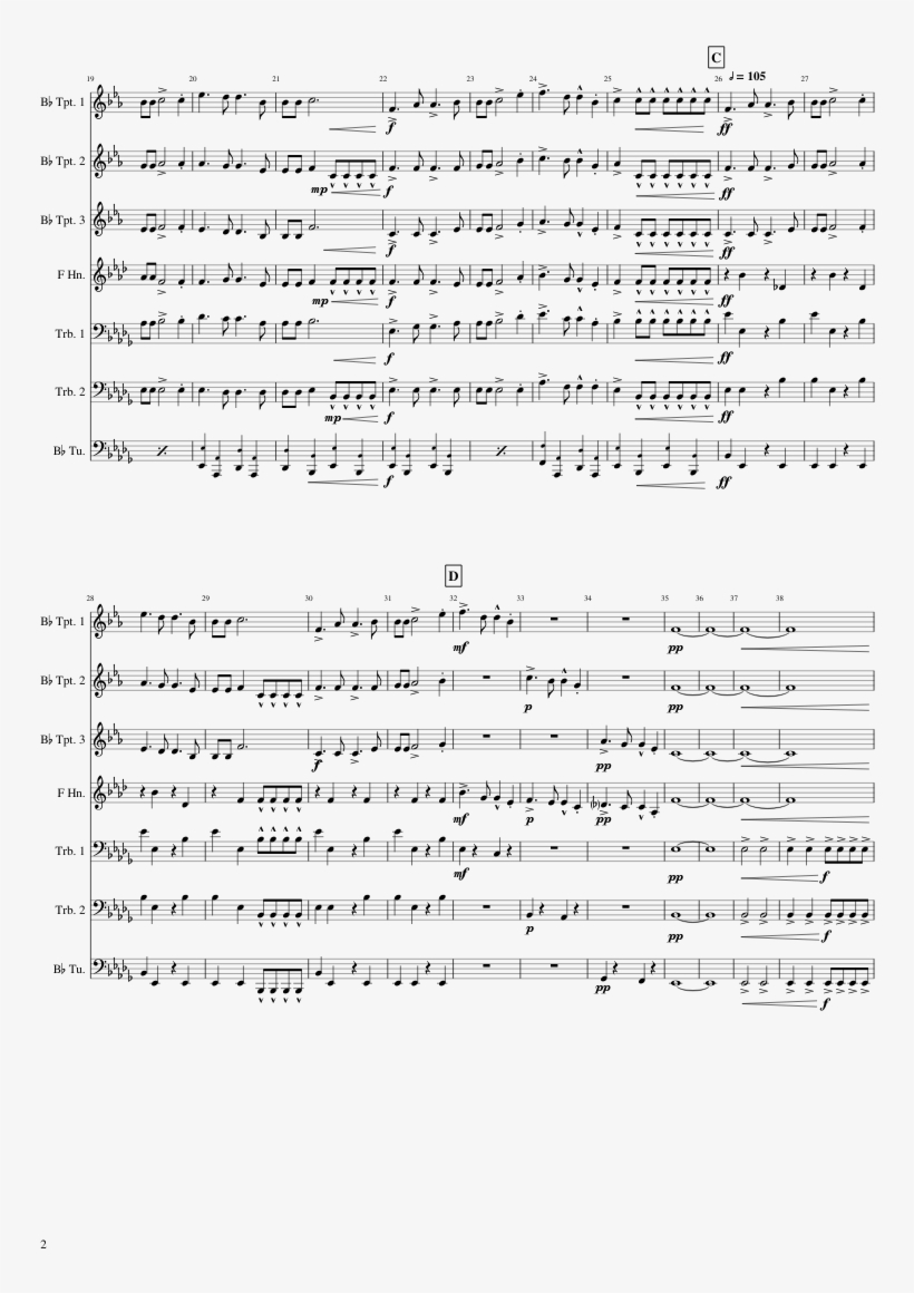 Homeward Bound Sheet Music Composed By Jack Trombey PNG Image ...