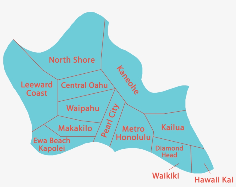 Map Of Oahu PNG Image | Transparent PNG Free Download on SeekPNG