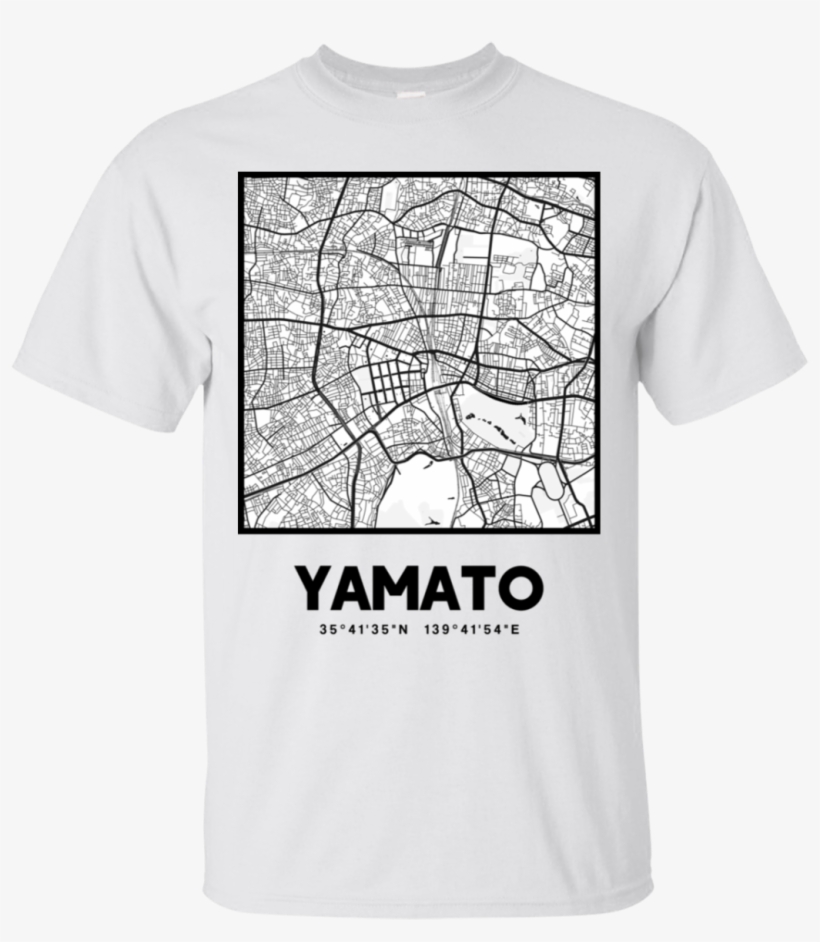 Yamato City Map Ultra Cotton T-shirt PNG Image | Transparent PNG Free ...