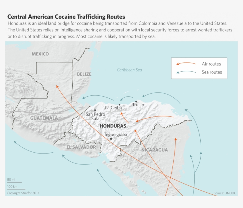 Download Central American Drug Transshipment Routes | Transparent PNG ...