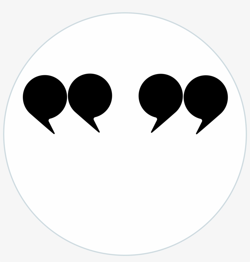 Quotation Marks - Circle PNG Image | Transparent PNG Free Download on ...