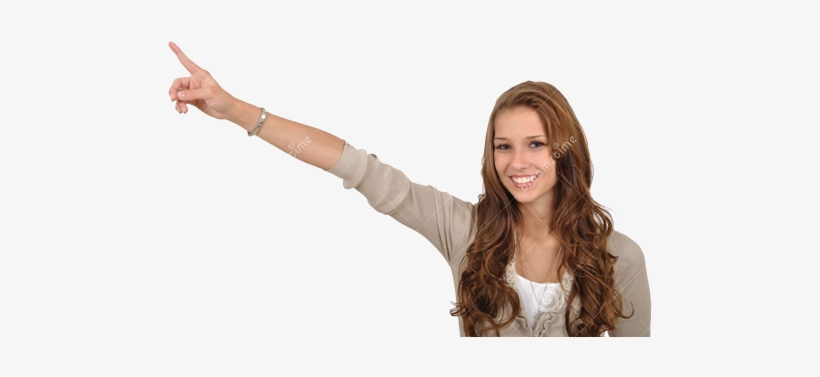 Woman-pointing - Woman Pointing Png PNG Image | Transparent PNG Free ...