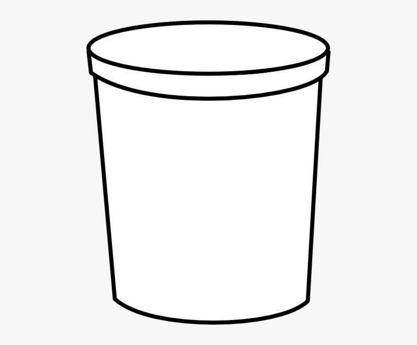 Plastic Cylinder Container Clip Art At Clker - Plastic Cup PNG Image ...