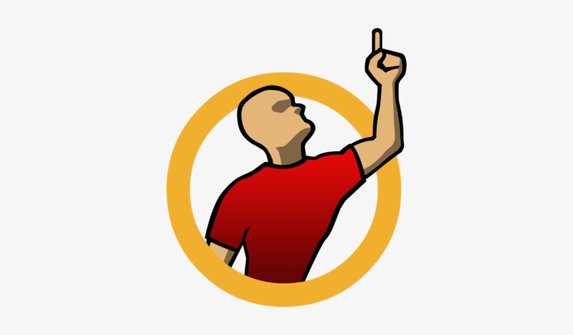 Man Pointing Up Clipart - Point Up Clip Art PNG Image | Transparent PNG ...