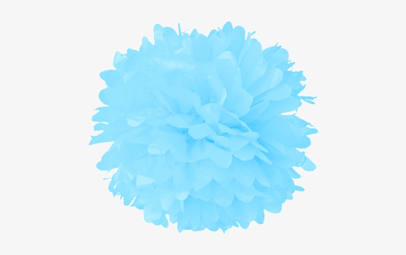 Baby Blue Tissue Pom Poms - Turquoise Blue 10 Inch Tissue Paper Flower ...