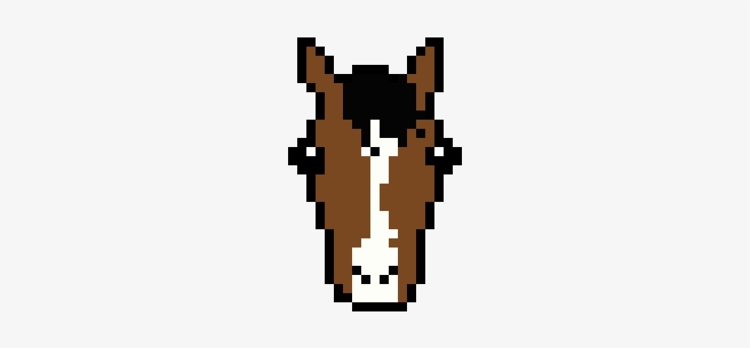 Horse Head - Horse Head Pixel Art PNG Image | Transparent PNG Free ...