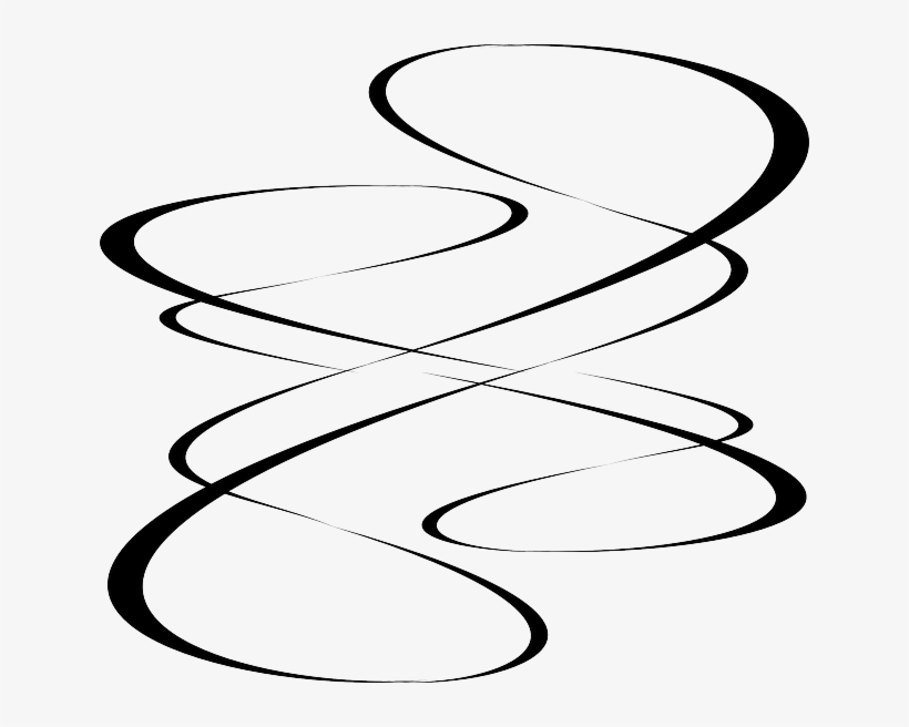Scroll, Flat, Icon, Horizontal, Fancy, Design, Free - Curve Line Art ...