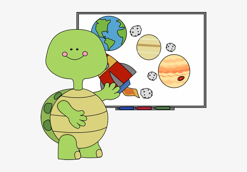 Turtle Teacher At Smart Board - Turtle Teacher PNG Image | Transparent ...