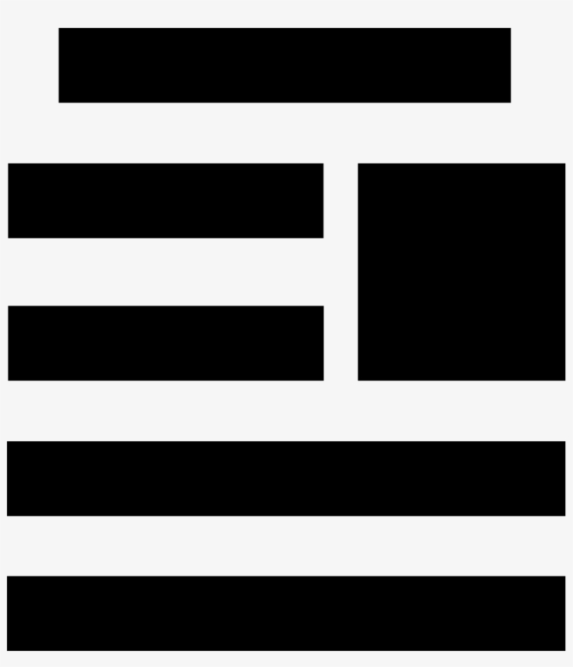 Horizontal Lines Symbol With One Square Comments - Symbol PNG Image ...