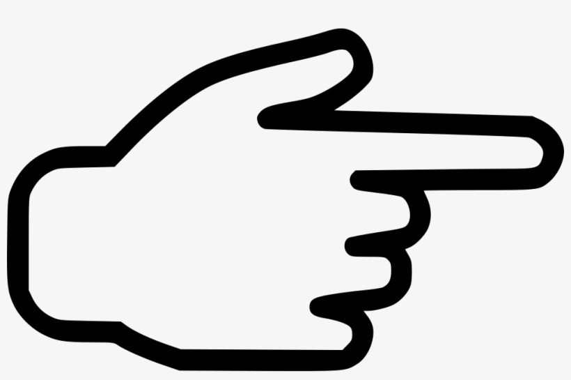 Banner Free Hand Right Svg Png Icon Free Download - Pointing Finger ...