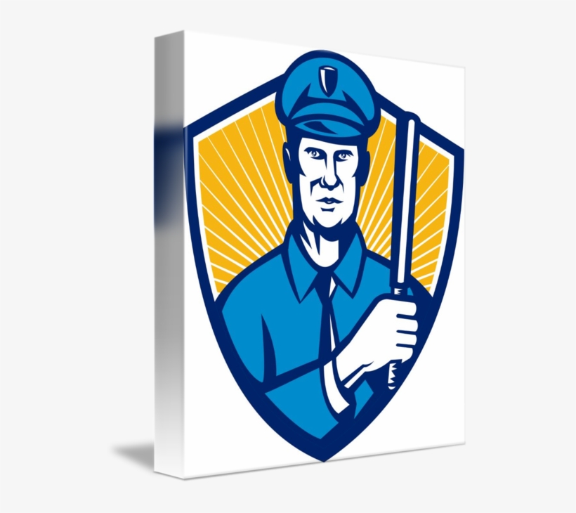 Vector Free Library Officer Shield Retro By Aloysius PNG Image ...