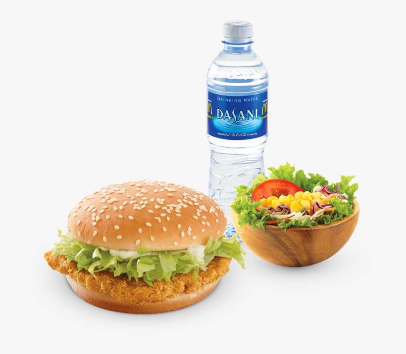 Mcchicken® Delight 500 Meal With Dasani Water PNG Image | Transparent ...