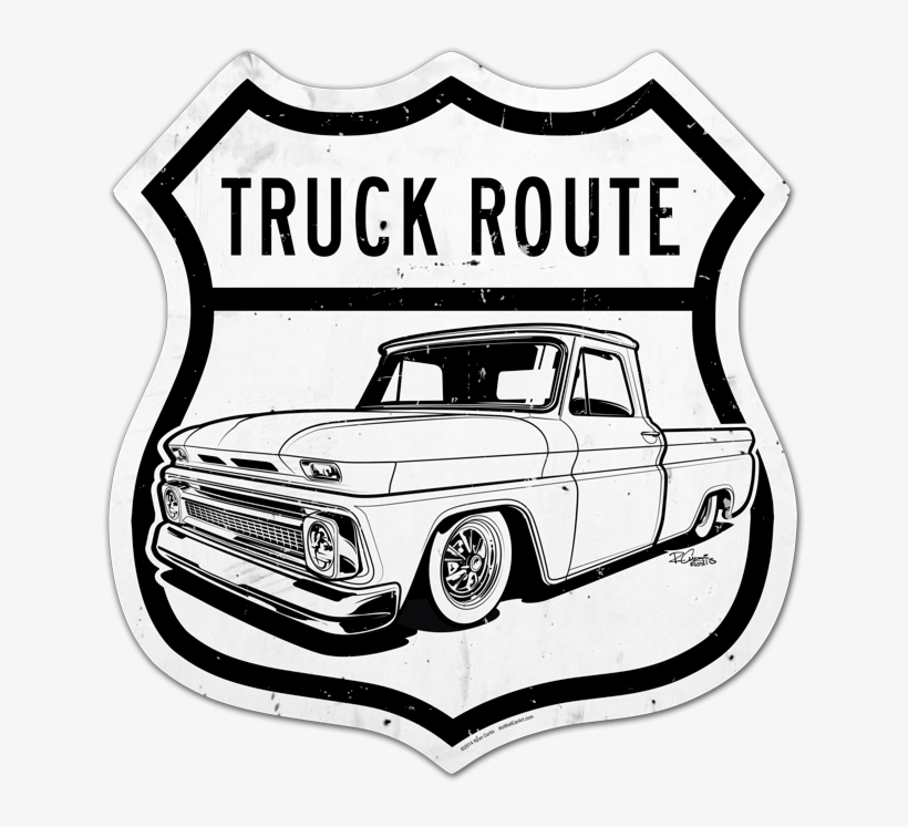 Chevy Truck Route Sign PNG Image | Transparent PNG Free Download on SeekPNG