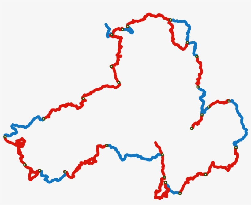 Map Of Northern Ireland Map Of The Ulster Way PNG Image | Transparent ...
