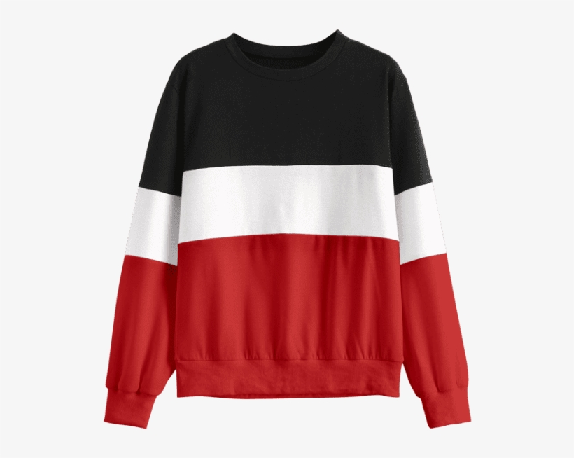 Lava Red Striped Full Regular Sweatshirt Wide Stripe PNG Image ...