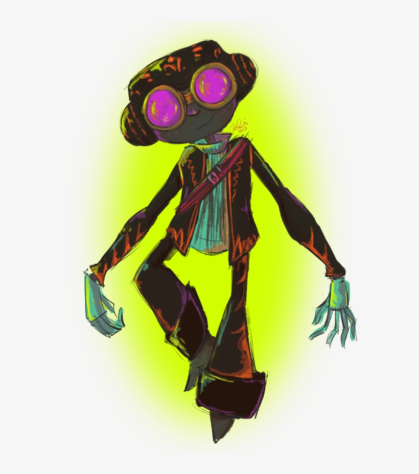 I Made A Finished Piece Of Fanart For Psychonauts So PNG Image ...