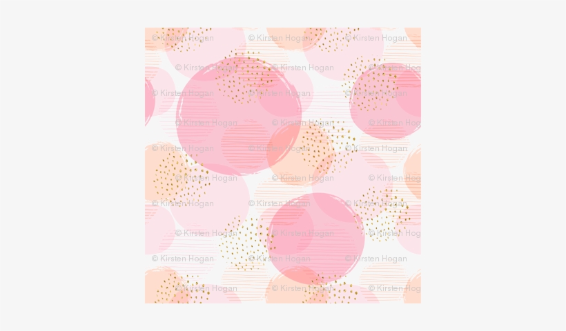 Pink Polka Dot Pattern Water Color - Abstract Geometric Seamless ...