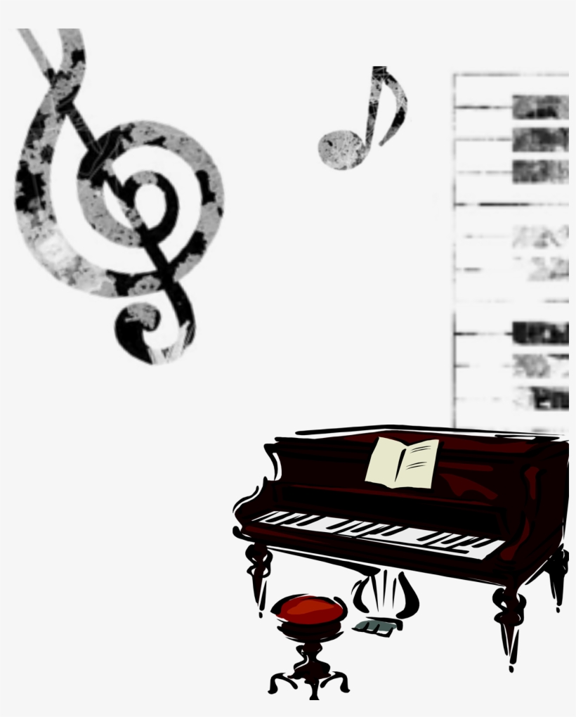 Piano Photography Drawing Musical Keyboard Illustration - Piano Posters ...