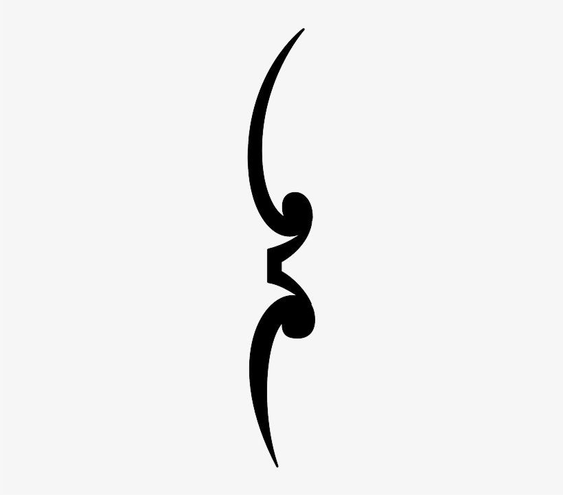 Black, Vertical, Right, Silhouette, Separator, Separate - Calligraphy ...