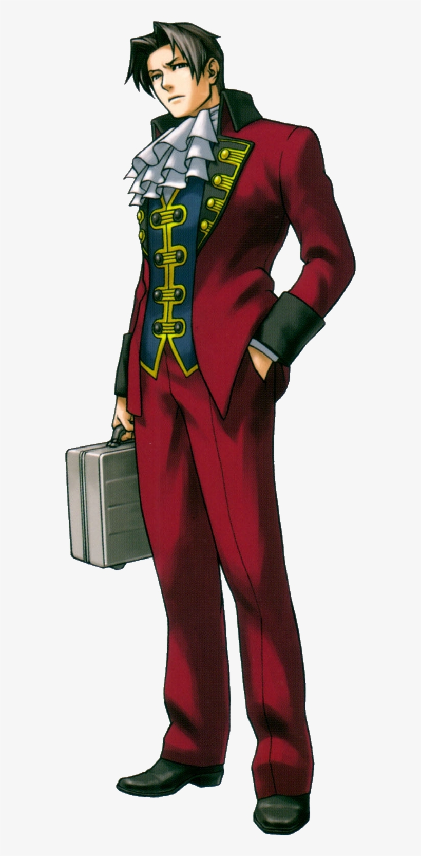 Rookie Edgeworth - Ace Attorney Trials And Tribulations Miles Edgeworth ...