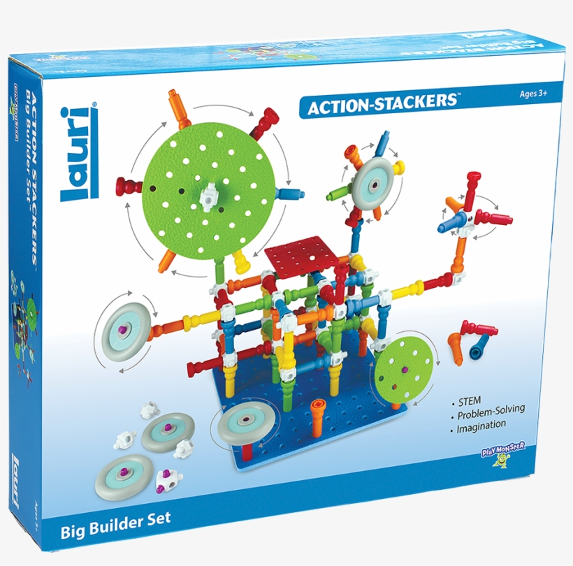 Action-stackers™ Big Builder Set - Lauri Toys Action-stackers Big ...