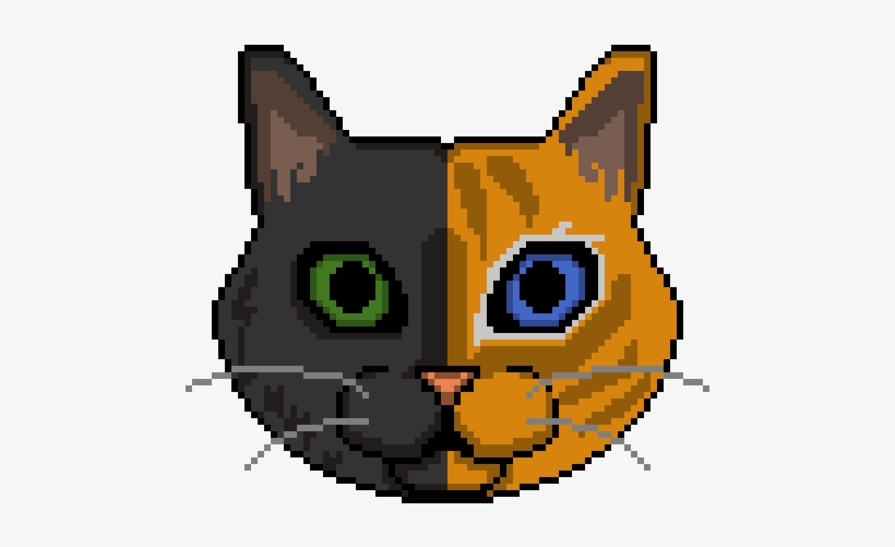 Chimera Cat - Pixel Portrait PNG Image | Transparent PNG Free Download ...