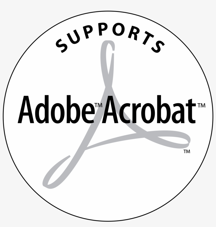 Download Adobe Acrobat Supports Logo Png Transparent | Transparent PNG ...