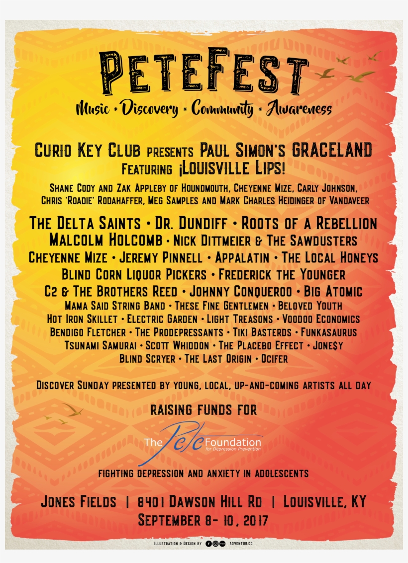 Petefest 2017 Full Lineup Final PNG Image | Transparent PNG Free ...