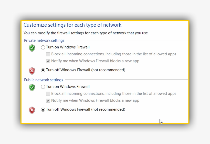 Turn Off Windows Firewall PNG Image | Transparent PNG Free Download on ...