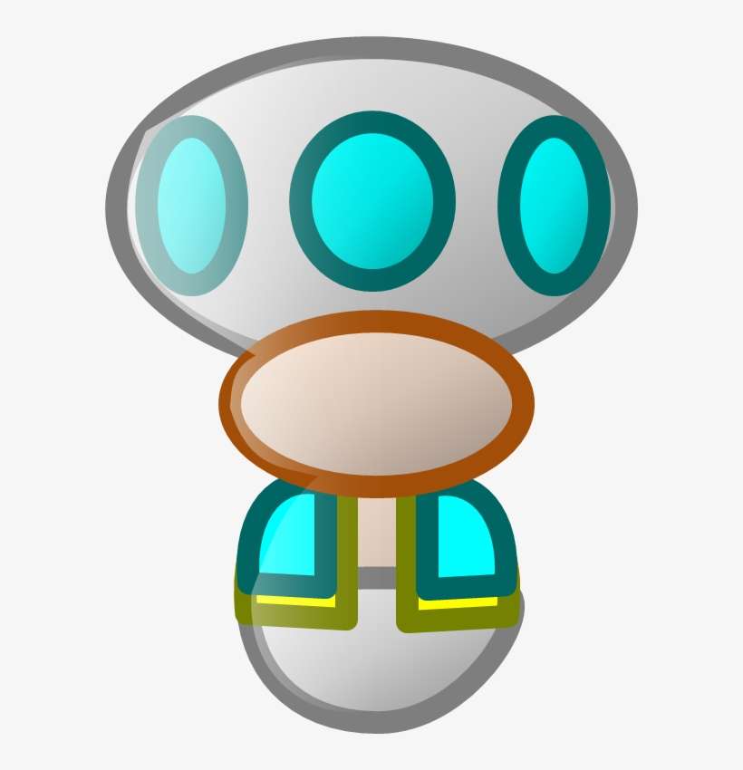 Download Cyan Toad Body | Transparent PNG Download | SeekPNG
