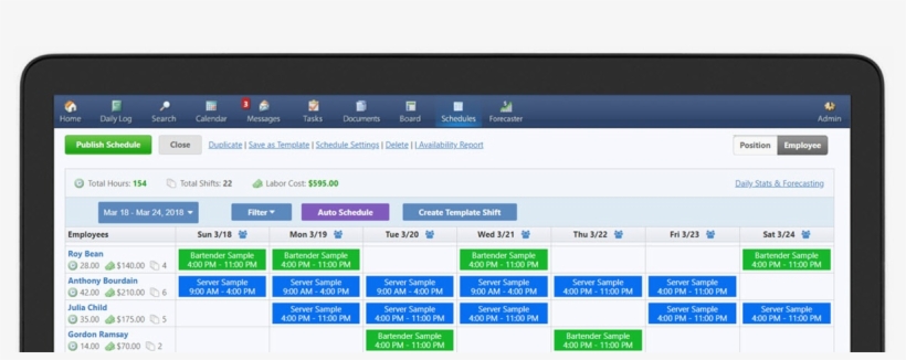 Shiftnote Employee Scheduling View Inside Shiftnote PNG Image ...